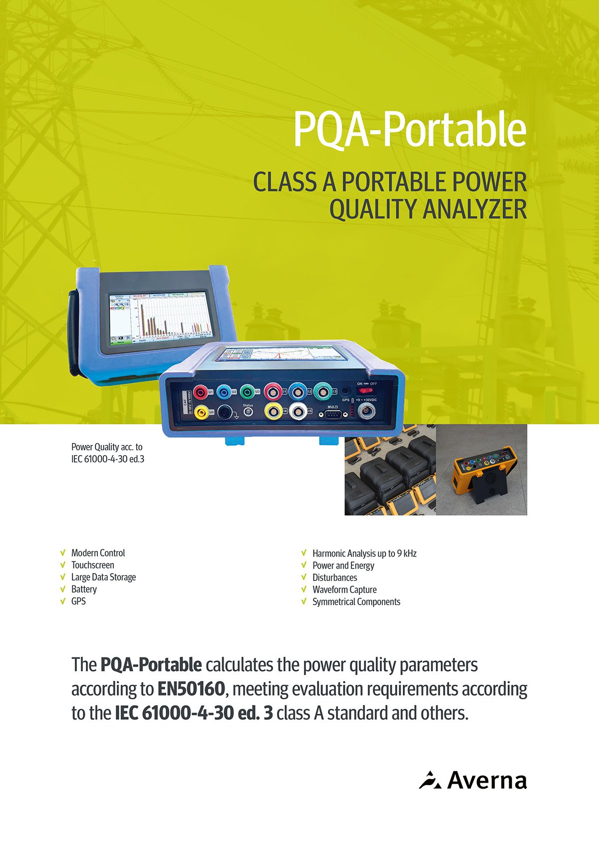 PQA-Portable | Power Quality Monitoring | Averna